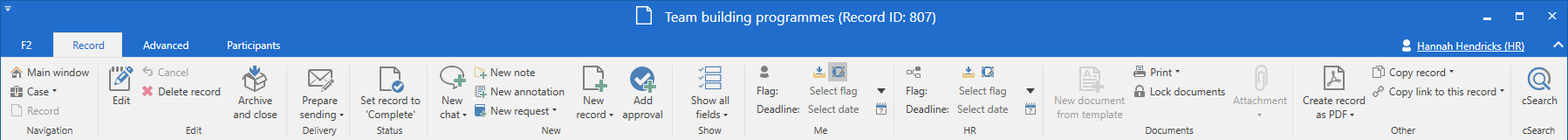 Creating a new approval :: F2 Docs