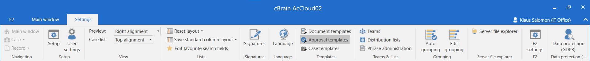 Creating a new approval :: F2 Docs